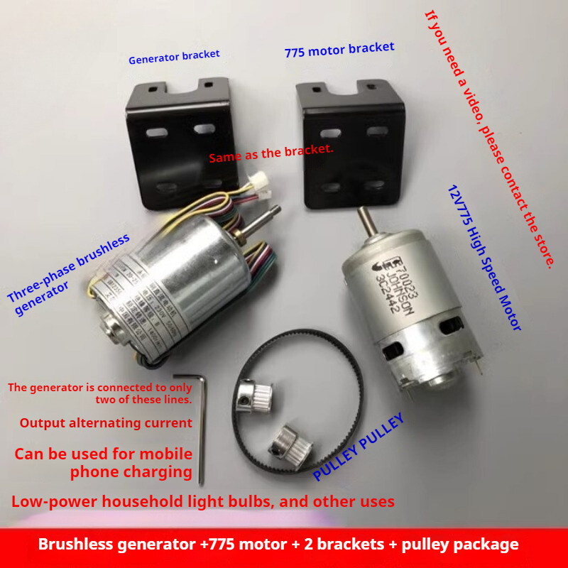 AC220V Double Bearing Silent Inner Rotor Brushless DC Motor 775 Drive ...
