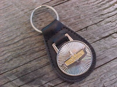 CHEVROLET CHEVY CAPRICE CHROME LEATHER KEY FOB NOS Hi-QUALITY KEY ...