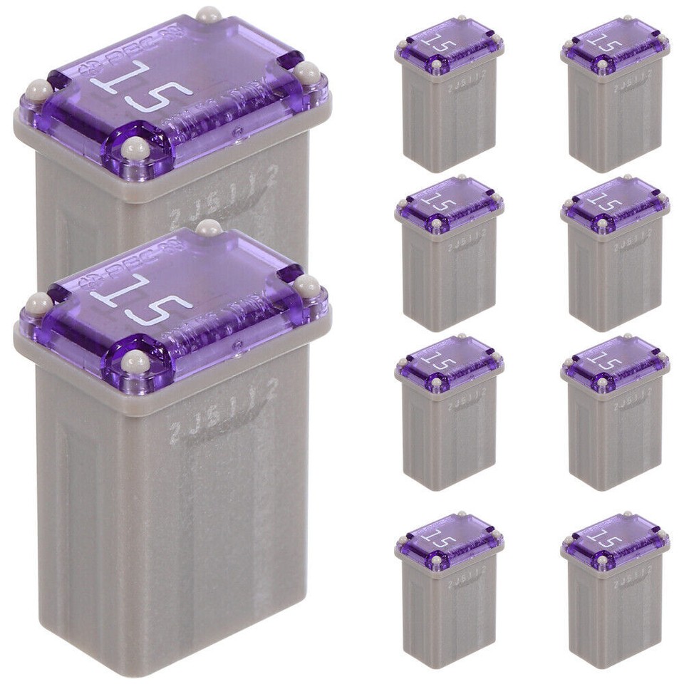 10Pack 15 amp Micro Cartridge Fuses FMM M-Case Female Fuse For Car ...