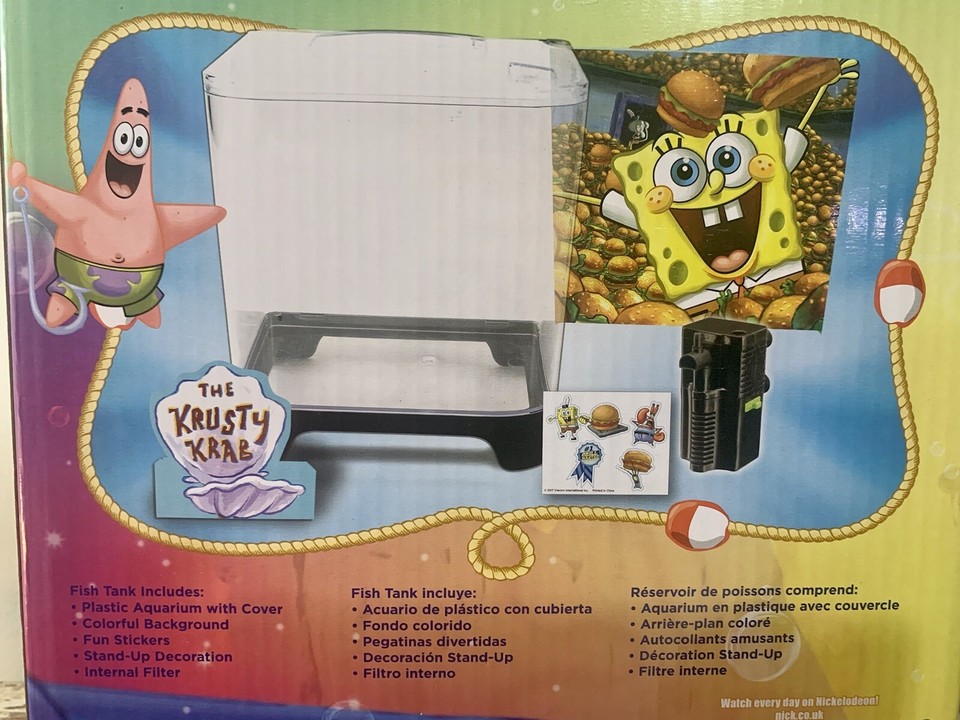 SpongeBob SquarePants The Krusty Krab 1.5 Gallon Aquarium Kit | eBay