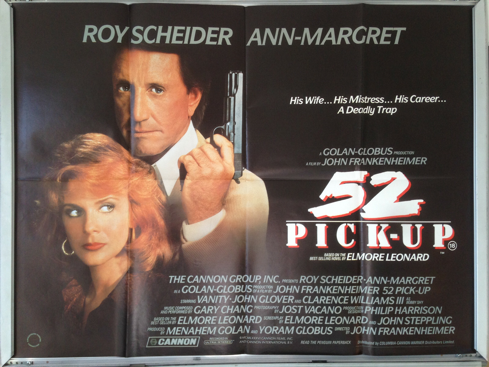 Cinema Poster: 52 PICK-UP 1986 (Quad) Roy Scheider Ann-Margret Kelly ...