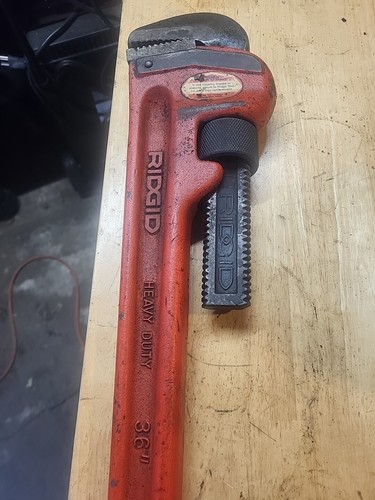 RIDGID 31035 36" Heavy-Duty Straight Pipe Wrench 95691310354 | eBay