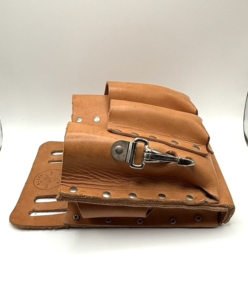 Vintage Klein Tools 5164 8-Pocket Tool Pouch Slotted- Opened Box Never ...