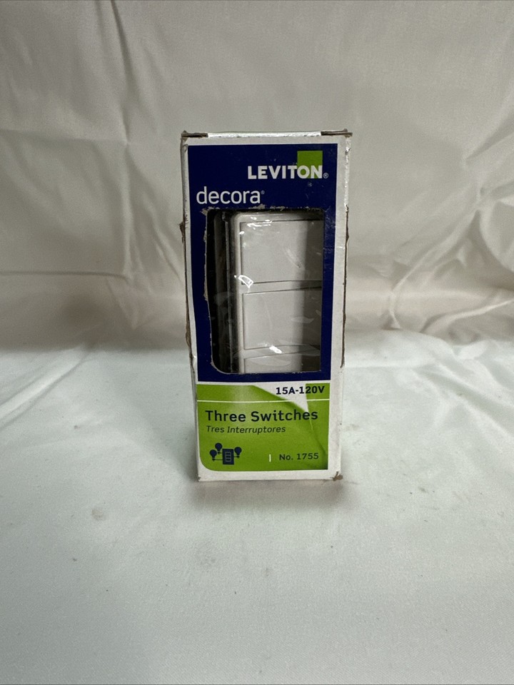Leviton Decora Thermoplastic Triple Combination Rocker Switch - White ...