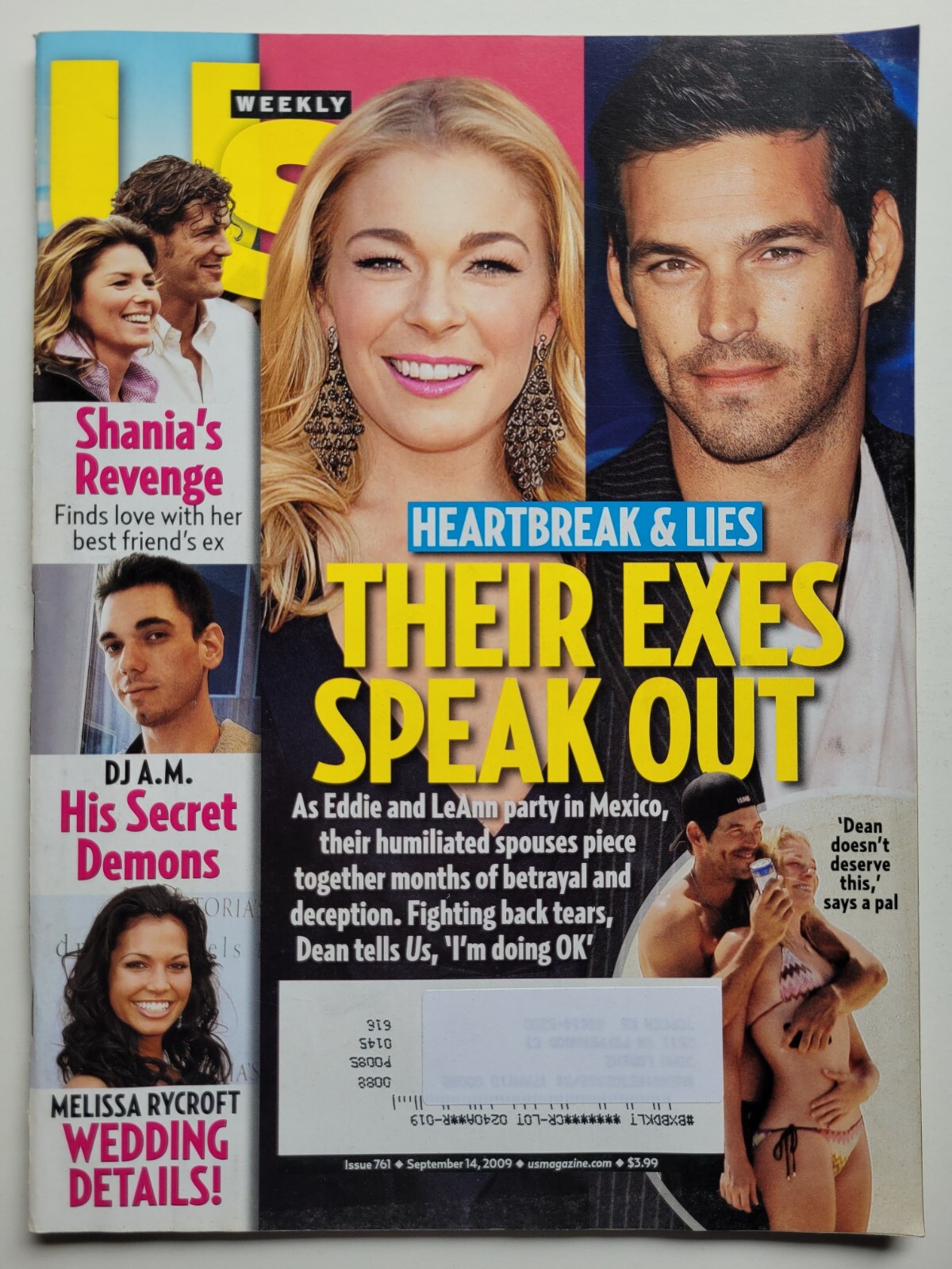 LEANN RIMES & EDDIE CIBRIAN September 2009 US Magazine SHANIA TWAIN ...