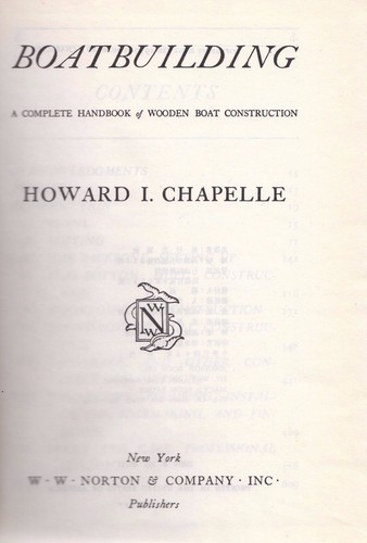 1977 BoatBuilding HD Book Handbook Of Wooden Boat Construction (Howard ...