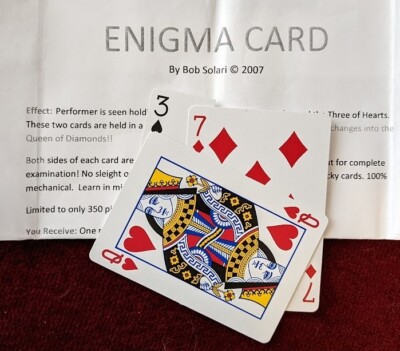 Enigma Card - by Bob Solari | eBay