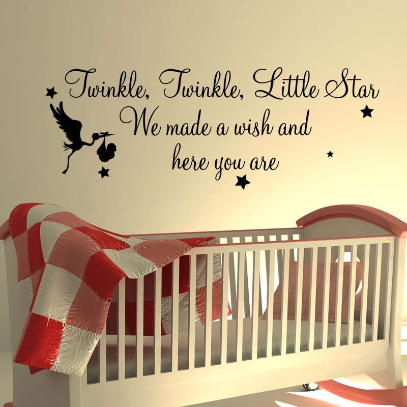 Twinkle Twinkle Wall Decal Twinkle Twinkle Little Star Wall Decal