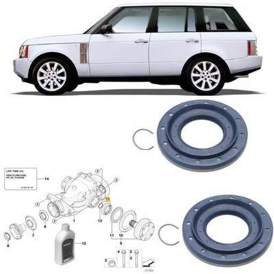 Driveshaft Diff Gearbox Oil Seal - L/R - fits Land Rover Range Rover ...