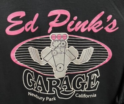 VRHTF NHRA ORIGINAL VINTAGE "ED THE OLD MASTER PINK" ED PINKS GARAGE ...