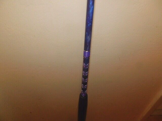 CUSTOM SPINNING ROD PURPLE PEARL SPARKLE MARBLE 10-25 LB 7' SPECIAL ...