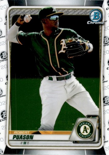2020 Bowman Draft Robert Puason Oakland Athletics #BD-155 | eBay