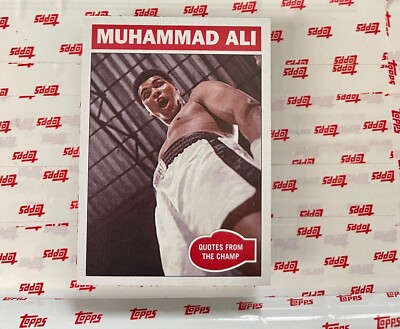 2021 Topps The People’s Champ MUHAMMAD ALI - CARD #88 QUOTES FROM CHAMP ...