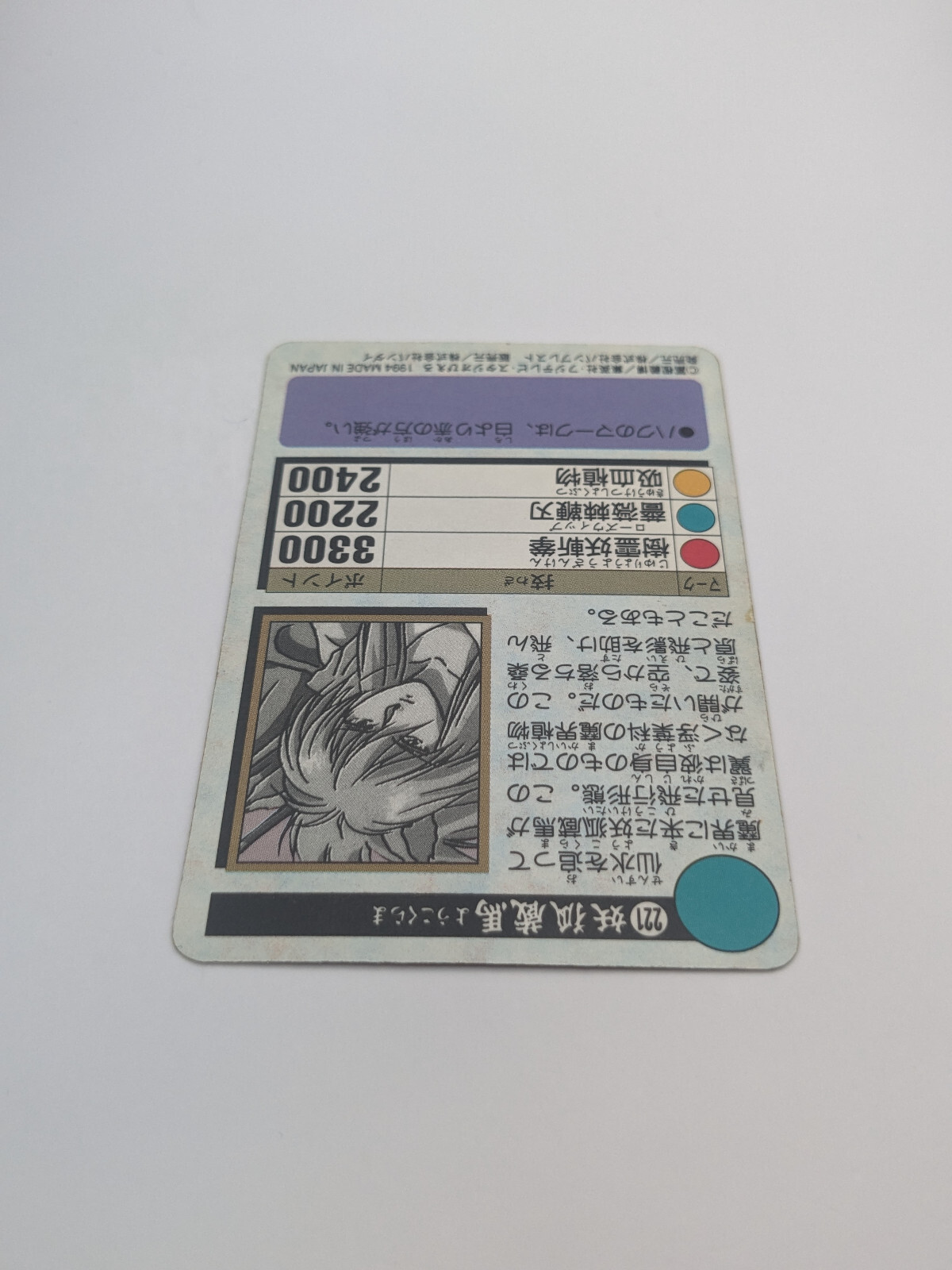 Yoko Kurama FLY Holo #221 Yu Yu Hakusho Carddass Card BANDAI 1993 ...