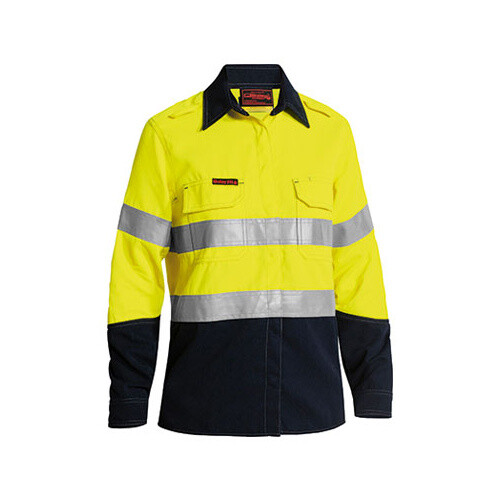 10x TenCate Tecasafe® Plus 700 Women's Taped Hi Vis FR Vented Shirt ...