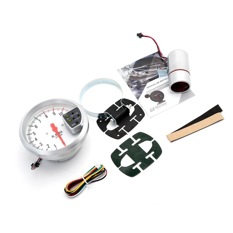Universal 5" 12V Car Tachometer Gauge LED 0-11000 RPM Speed Meter ...