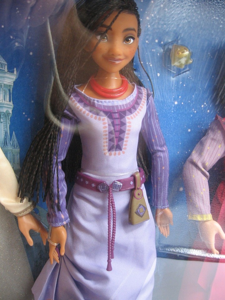 Disney Wish Doll Pack Gift Set Asha, Dahlia, Queen Amaya and King ...