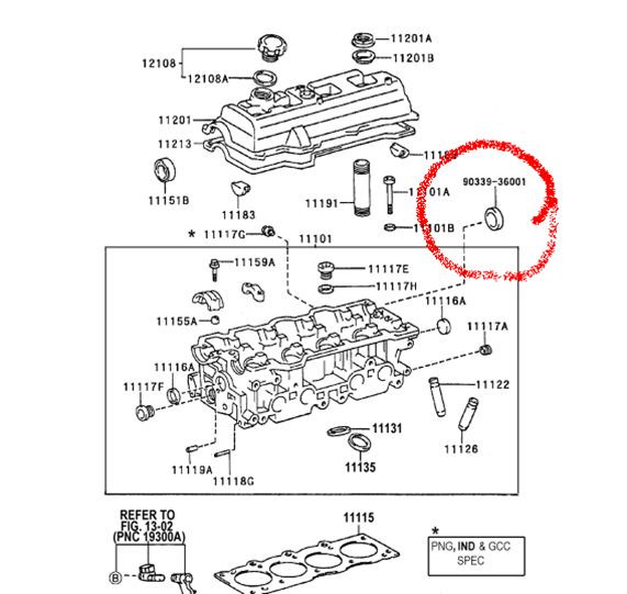 Toyota Camry Cylinder Head Plug Sxv20 Genuine 9033936001 for sale ...