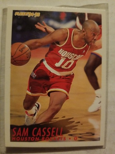 1994 Fleer Basketball Card - #80 Sam Cassell - Houston Rockets - RC ...