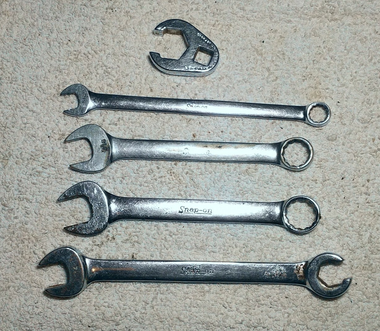 Snap on Wrench LOT Combination Flare Nut Line Crowfoot Metric SAE USA ...