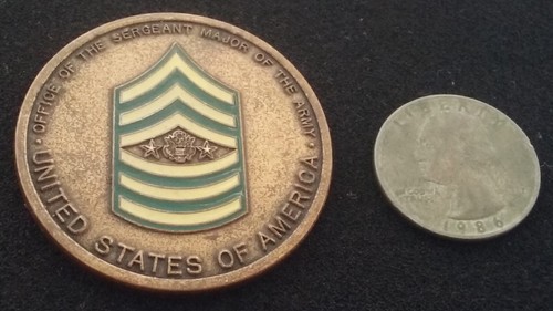 VINTAGE AUTHENTIC US Sergeant Major of the Army SMA Robert Hall ...