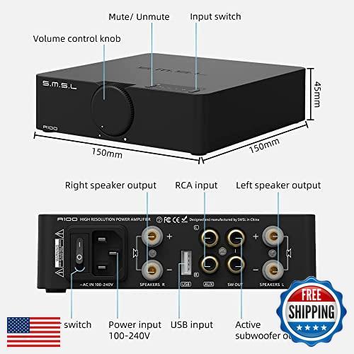 SMSL A100 Amplifier Home Audio, Stereo Amplifier Uses Infineon's Power ...