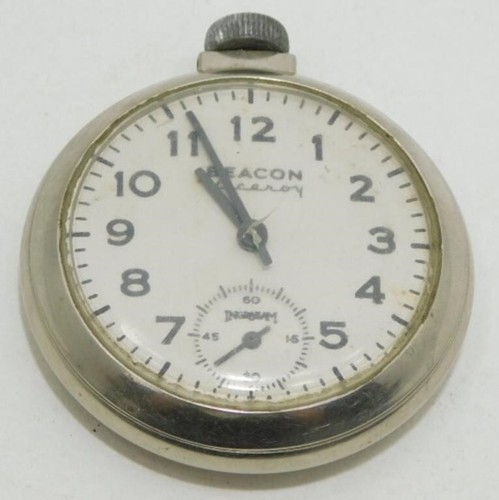 NON-WORKING BEACON VICEROY (INGRAHAM) POCKET WATCH FOR PARTS OR REPAIR ...