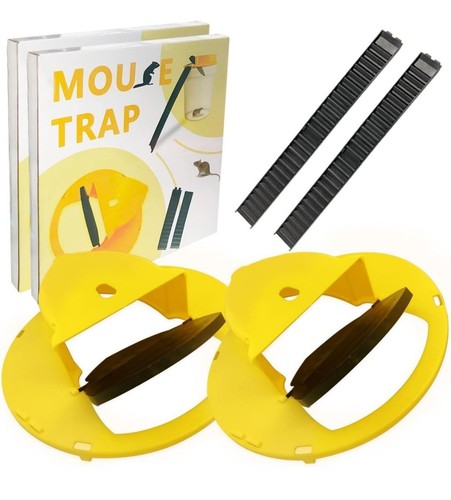 2 Pack Mouse Trap Bucket Automatic Reset Slide Bucket Lid Mouse Trap ...