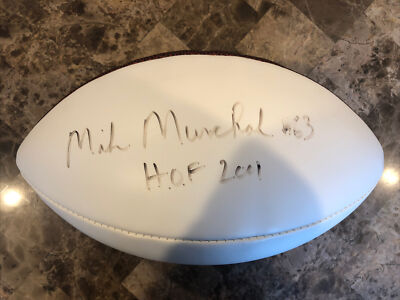 Mike Munchak HOF Autographed Signed Official Football- Houston Oilers ...