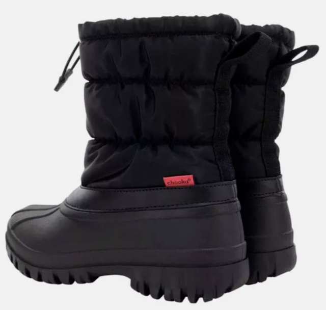 NEW!! Chooka Women's Black Nylon Puffer Insulated Defender Repellent ...
