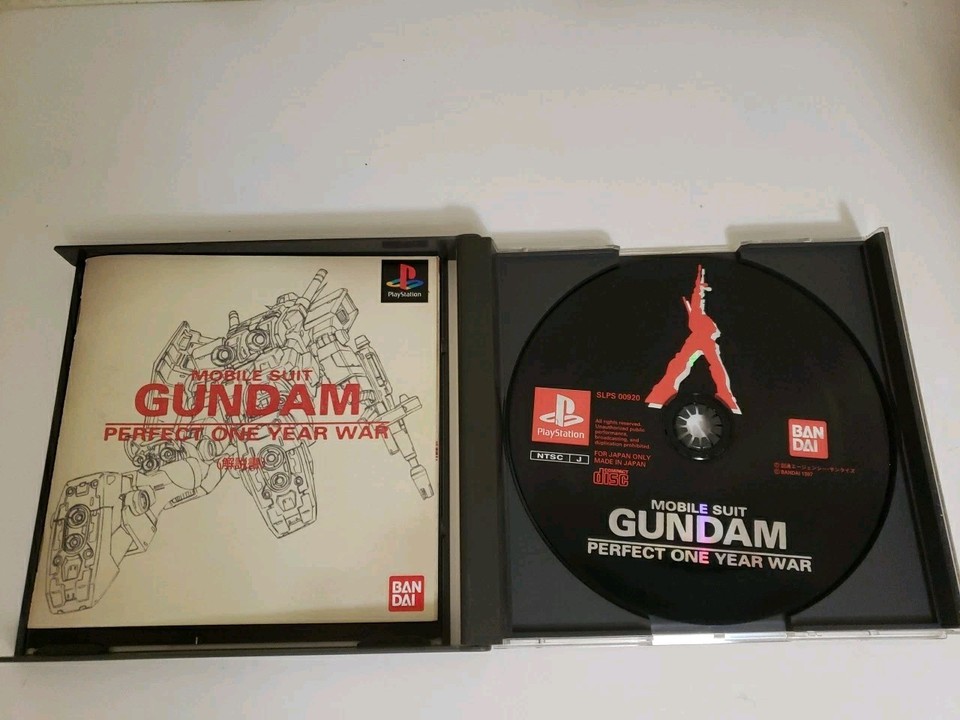 Mobile Suit Gundam Perfect One Year War Playstation PS1 Japan obi | eBay