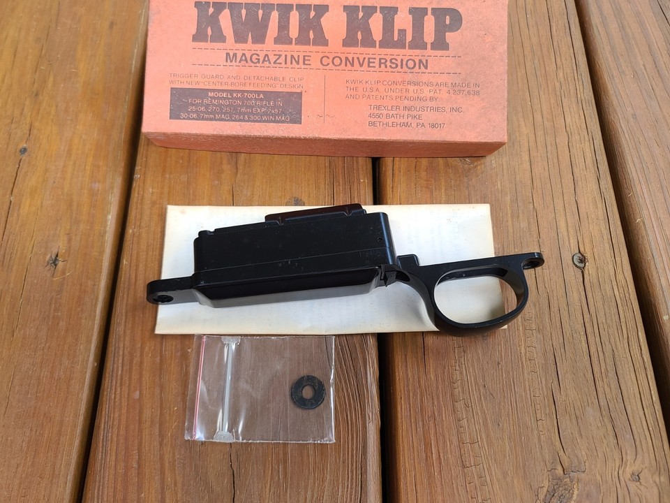 Kwik Klip Remington 700 LA DM Detachable Mag Bottom Metal Trigger Guard ...