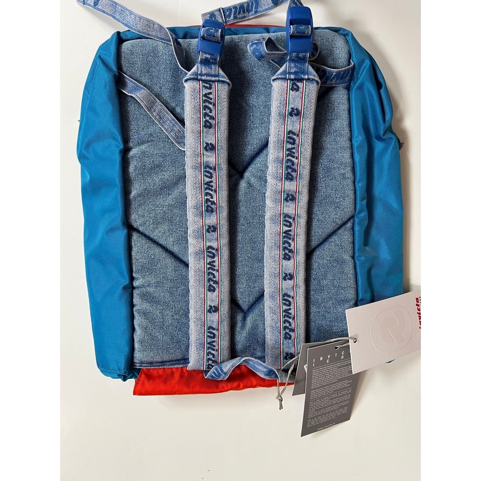 Invicta Jolly III Vintage Icon Backpack Orange/Blue/Denim 206001024 B37 ...