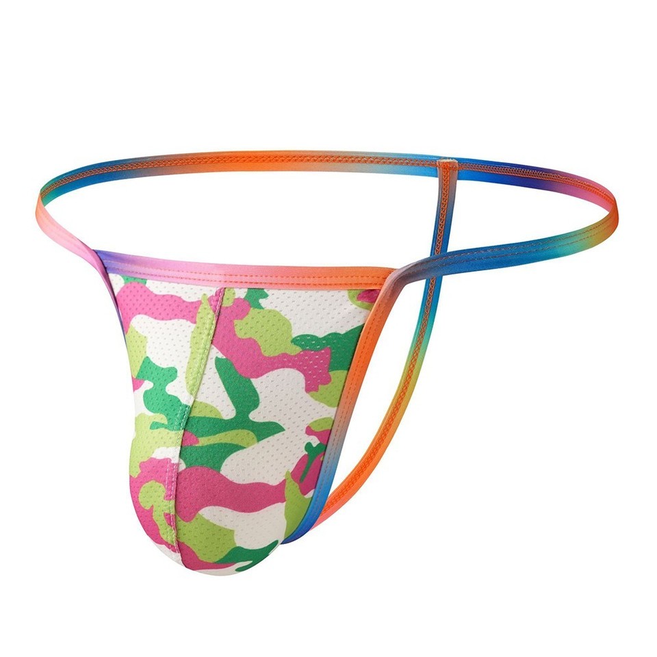 Men G-string Camouflage Mesh For Bedroom For Party Camouflage Print Low ...