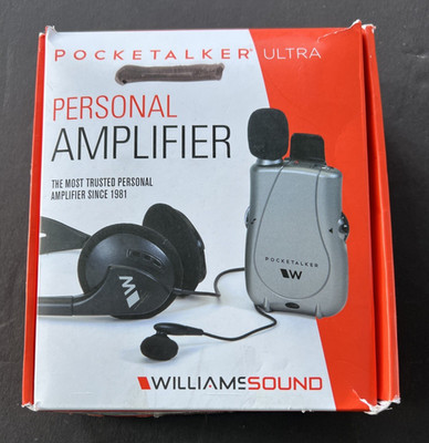 NIOB Pocket Talker Ultra Personal Amplifier Williams Sound PKT D1 EH ...