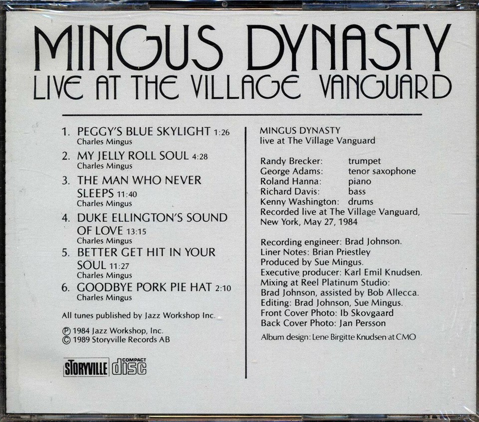 CD Mingus Dynasty - Live At The Village Vanguard | eBay