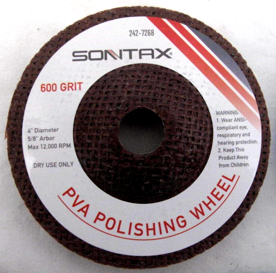 NEW 5-pack 4" PVA Polishing Wheel Set - 40 80 220 400 600 grit | eBay