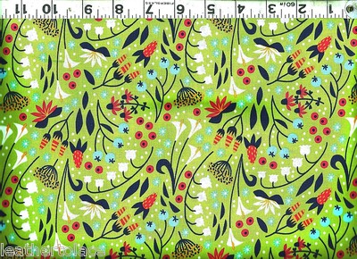Timeless Treasures ~ Samarra Green Calico Floral 100% Cotton Quilt ...