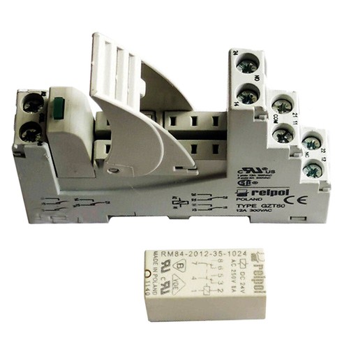 2Pcs Relpol RM84-2012-35-1024 DC24V Relay with TYPE GZT80 Scoket | eBay