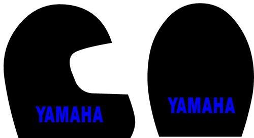 Yamaha Helmet stickers / decals , 140mm x 3pcs pick a plain colour. | eBay