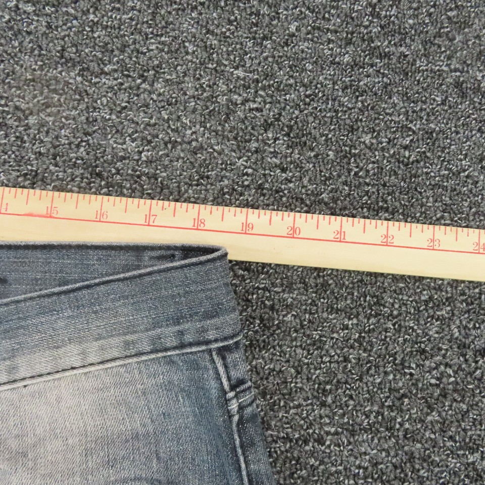 Mecca Jeans Adult 38x34 Gray Slim Fit Straight Cut Dark Wash Denim Mens ...
