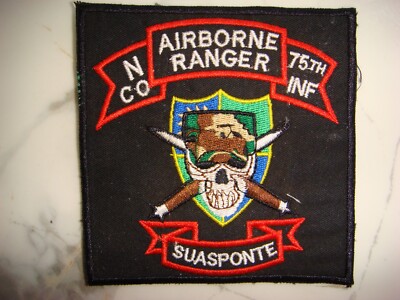 US N Co 75th INFANTRY RGT AIRBORNE RANGER "SUA SPONTE", VIETNAM WAR ...