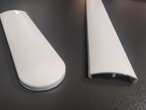 Pair Of Window Board End Caps 23mm Bullnose Large 300mm Long White ...