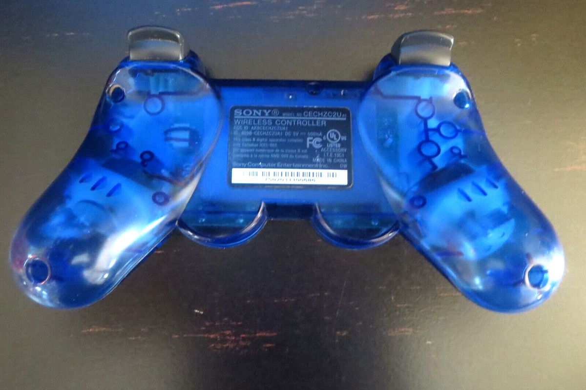 Ps3 Controller Clear Blue