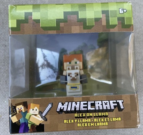 NEW 2018 MATTEL Mojang MINECRAFT MINI FIGURE- ALEX ON LLAMA Collector ...