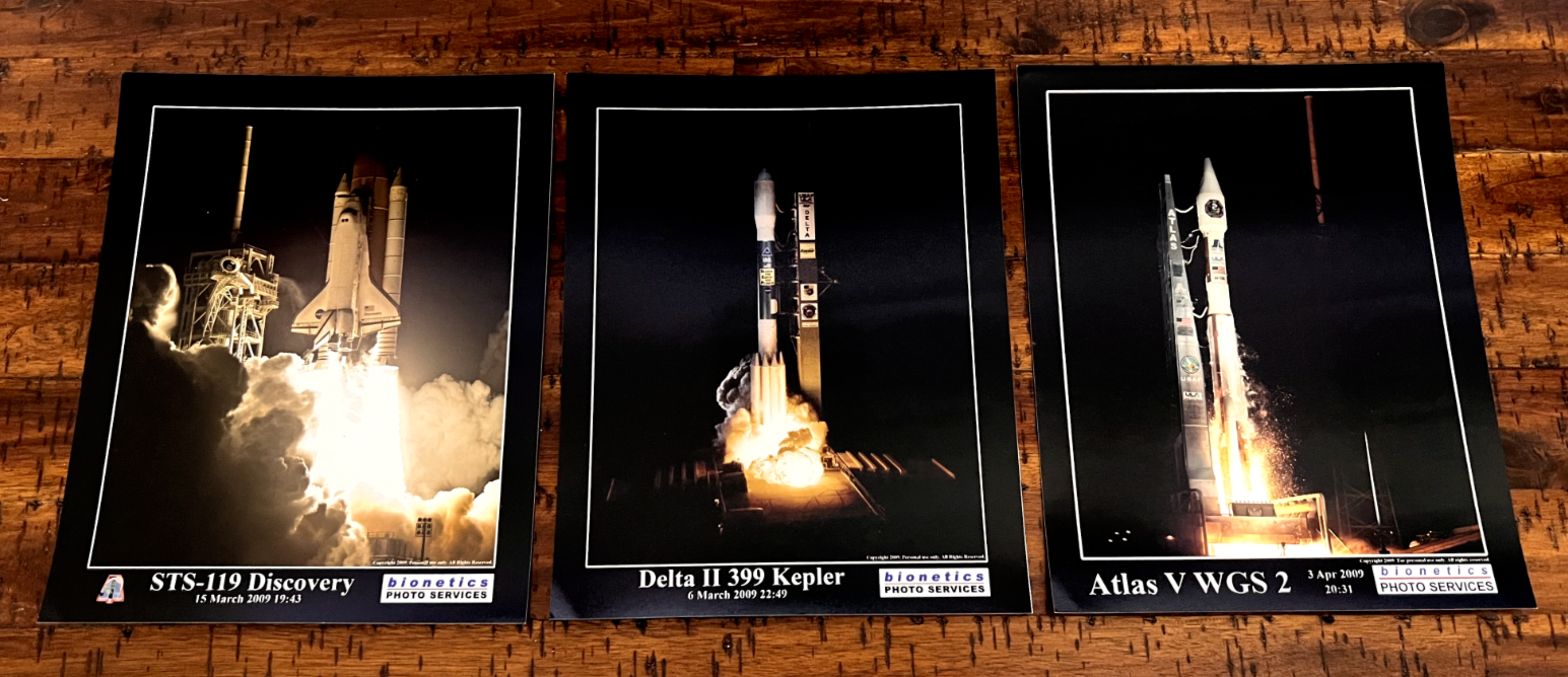 NASA Delta II 399 Kepler, STS-119 Discovery, Atlas V WGS2 (Set of 3 ...