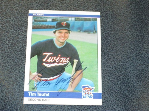 Tim Teufel AUTOGRAPHED Fleer Baseball Card | eBay