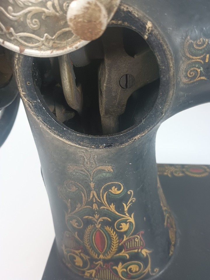 Antique Model 66 Singer Red Eye Treadle Sewing Machine Head Original ...