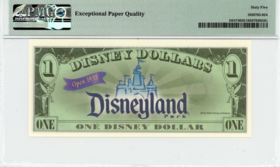 2001 $1 Disney Dollar Sorcerer Mickey PMG 65 EPQ (DIS74) | eBay