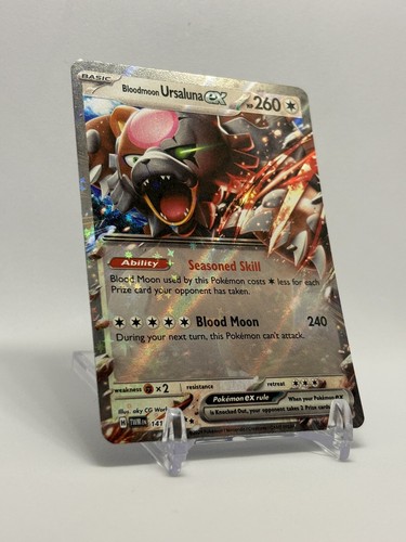 Blood Moon Ursaluna EX 141/167 Holo Ultra Rare Twilight Masquerade ...